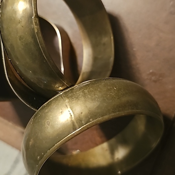 unbranded | Jewelry | Authentic Vintage 97s Brass Bangles Retro Hippe ...